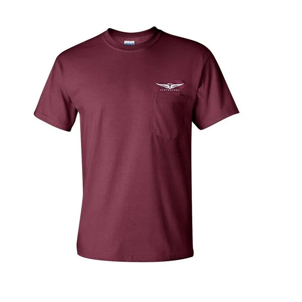 Skip Frye T-Shirt in Burgundy - The Surfboard Rack